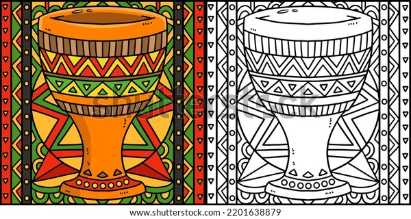 Kwanzaa Unity Cup Coloring Page Illustration Stock Vector (Royalty Free ...