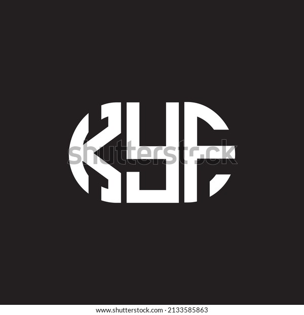 Kyf Letter Logo Design On Black Stock Vector (Royalty Free) 2133585863 ...