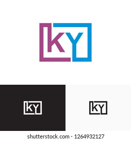 Kyyk Initial Logo Design Template Vector: เวกเตอร์สต็อก (ปลอดค่า ...