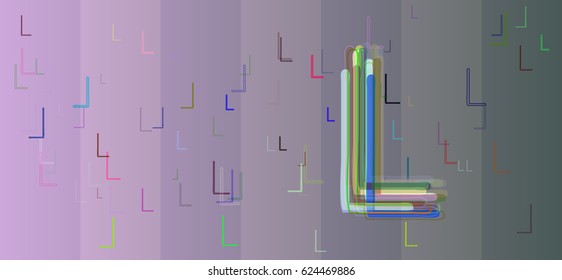 L Alphabet Design Background Stock Vector (Royalty Free) 624469886 ...