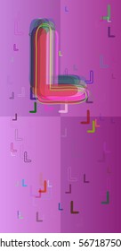 L Alphabet Design Idea Stock Vector (Royalty Free) 567187501 | Shutterstock