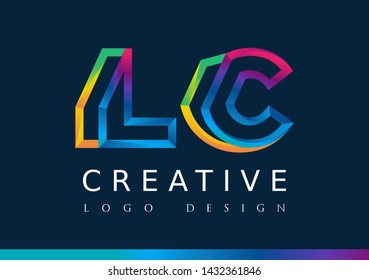 L C Logo Lc Letter Design Stock Vector (Royalty Free) 1432361846 ...