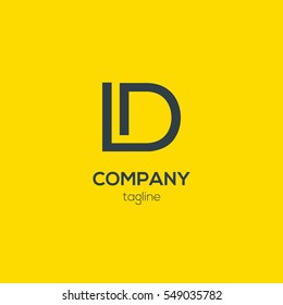 L D Letter Logo Design Vector Stock Vector (Royalty Free) 549035782 ...