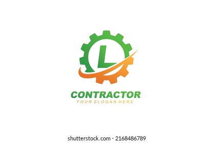 L Engineering Logo Design Inspiration Vector Stock Vector (Royalty Free ...