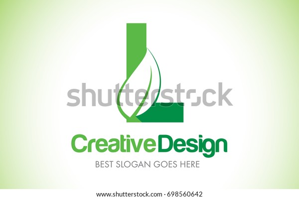 L Green Leaf Letter Design Logo Stock Vector (Royalty Free) 698560642 ...
