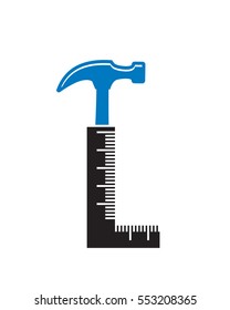 L Hammer Ruler Stock Vector (Royalty Free) 553208365 | Shutterstock