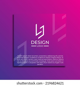 L J Logo Design Template Modern Stock Vector (Royalty Free) 2196824621 ...