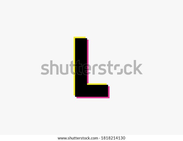 L Letter Font Vector Desing Alphabet Stock Vector (Royalty Free ...