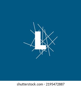 L Letter Mark Conceptual Logo Vector Stock Vector (Royalty Free ...