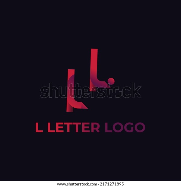 L Letter Vector Logo Design Stock Vector (Royalty Free) 2171271895 ...