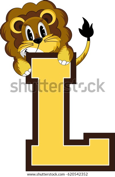 L Lion Alphabet Learning Illustration Stock Vector (Royalty Free) 620542352
