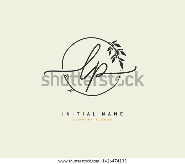 L P Lp Beauty Vector Initial Stock Vector (Royalty Free) 1426474133 ...