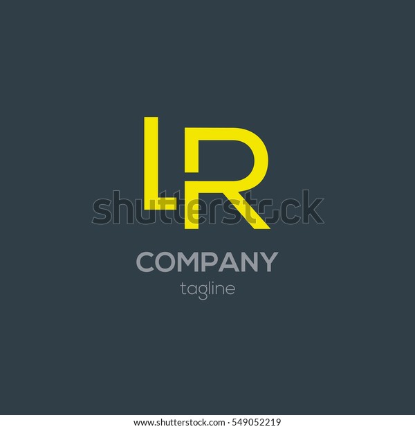 L R Letter Logo Design Vector Stock Vector (Royalty Free) 549052219 ...