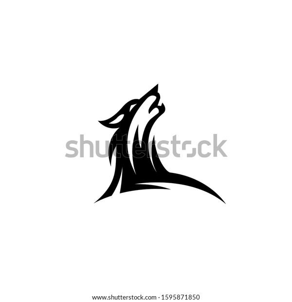 L Wolf Logo Combination Letter L Stock Vector (Royalty Free) 1595871850 ...