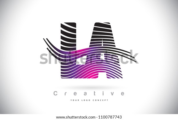 La L Zebra Texture Letter Logo Stock Vector (Royalty Free) 1100787743 ...