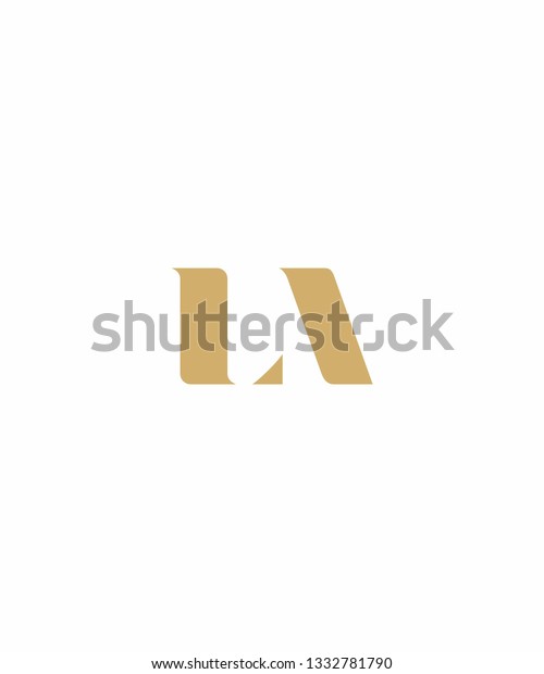 La Letter Logo Vector 001 Stock Vector (Royalty Free) 1332781790 ...