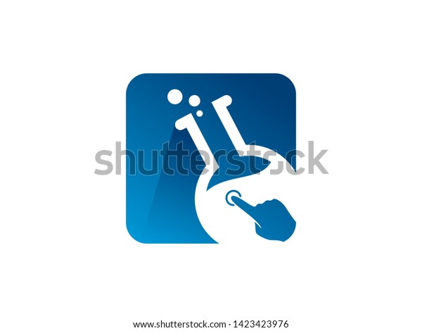 Lab App Logo Template Icon Symbol Stock Vector (Royalty Free ...