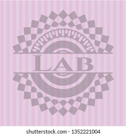 Lab Badge Pink Background Stock Vector (Royalty Free) 1352221004 ...
