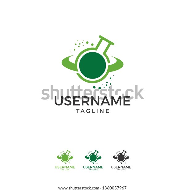 Lab Biomedical Logo Template Illustration Stock Vector (Royalty Free ...