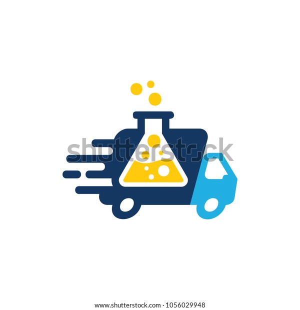 Lab Delivery Logo Icon Design Stock Vector (Royalty Free) 1056029948 ...