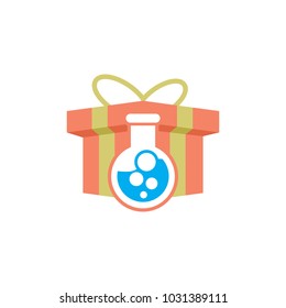 Lab Gift Logo Icon Design Stock Vector (Royalty Free) 1031389111 ...