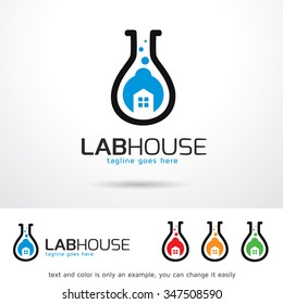 Lab House Logo Template Design Vector Stock Vector (Royalty Free ...