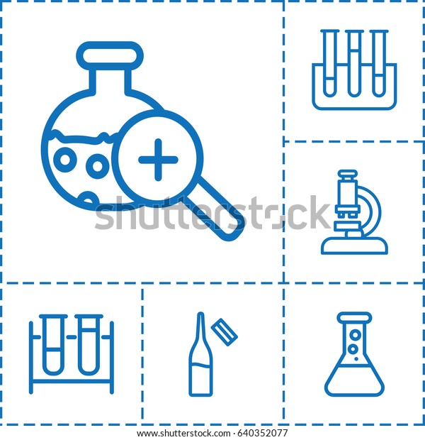 Lab Icon Set 6 Lab Outline Stock Vector (Royalty Free) 640352077 ...