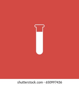 Lab Icon Sign Design Red Background Stock Vector (Royalty Free ...
