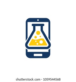 Lab Mobile Phone Logo Icon Design Stock Vector (Royalty Free ...