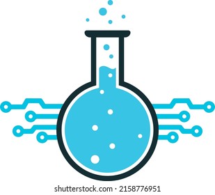 Lab Technology Icon Logo Design Element Stock Vector (Royalty Free ...