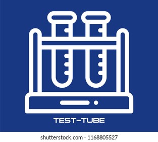 Lab Test Tube Symbol Vector Icon Stock Vector (Royalty Free) 1168805527