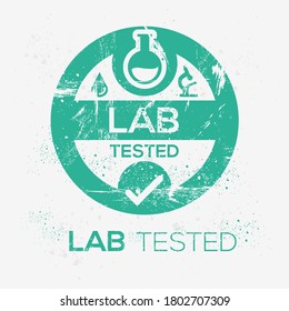 Lab Tested Label Sign Vector Illustration Stock Vector (Royalty Free ...