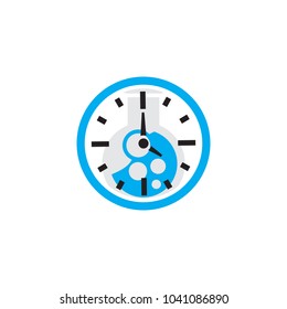 Lab Time Logo Icon Design Stock Vector (Royalty Free) 1041086890 ...