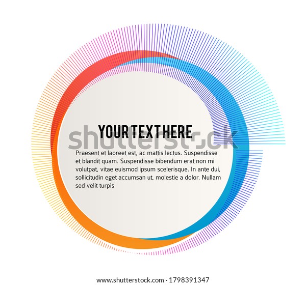 Label Blank Template White Background Blurry Stock Vector (Royalty Free ...