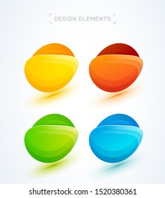 Label Bubble Form Modern Material Design Stock Vector (Royalty Free ...