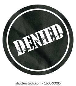 Label Deny Stock Vector (Royalty Free) 168060005 | Shutterstock