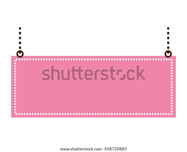 Label Design Pink Frame Icon Vector Stock Vector (Royalty Free ...