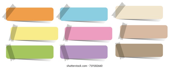 Label Designs Nine Colors Stock Vector (Royalty Free) 719182660 ...