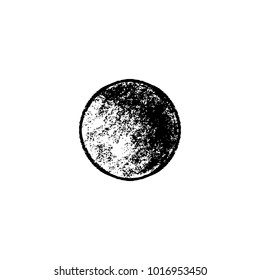 Moon Hand Drawn On White Background Stock Vector (Royalty Free ...