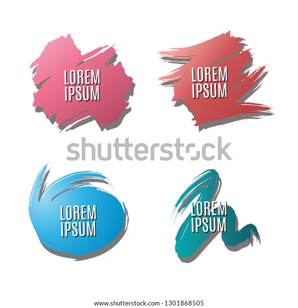 Label Headline Event Template Brushes Template Stock Vector (Royalty ...