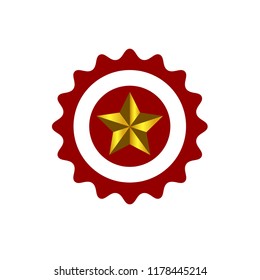 Label Icon Simbol Star Stock Vector (Royalty Free) 1178445214