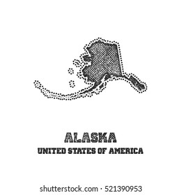 Label Map Alaska Vector Illustration Stock Vector (Royalty Free ...