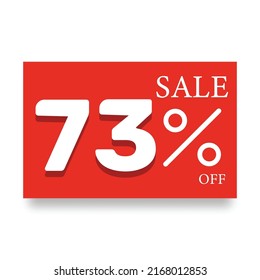 Label Number Price Reduction Red Discount Stock Vector (Royalty Free ...