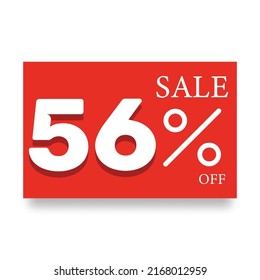 Label Number Price Reduction Red Discount Stock Vector (Royalty Free ...