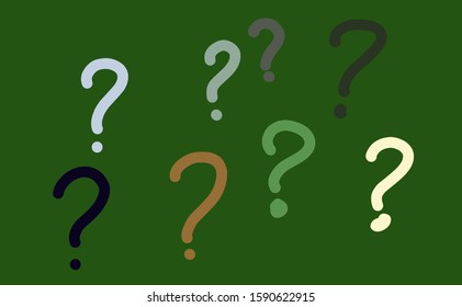 「Big Set Doodle Drawings Question Marks」のベクター画像素材（ロイヤリティフリー） 1504056914 ...