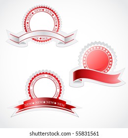 Label Ribbon Stickers Stock Vector (Royalty Free) 55831561 | Shutterstock