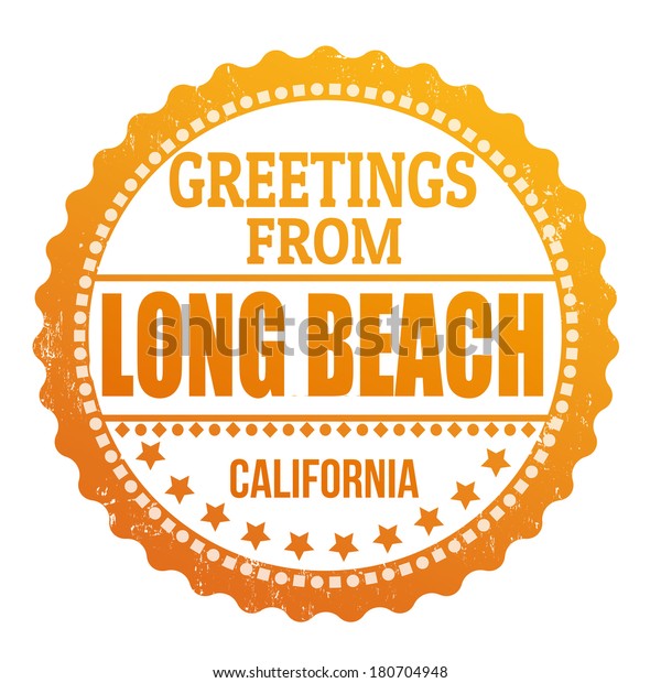 Label Rubber Stamp Text Greetings Long: vector de stock (libre de ...
