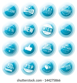 Label Set Transparent Color Stock Vector (Royalty Free) 144275866 ...