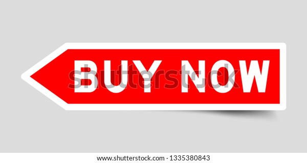 Label Sticker Red Color Arrow Shape: vector de stock (libre de regalías ...