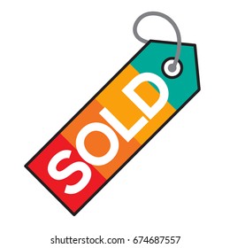 Label Tag Sold Stock Vector (Royalty Free) 674687557 | Shutterstock